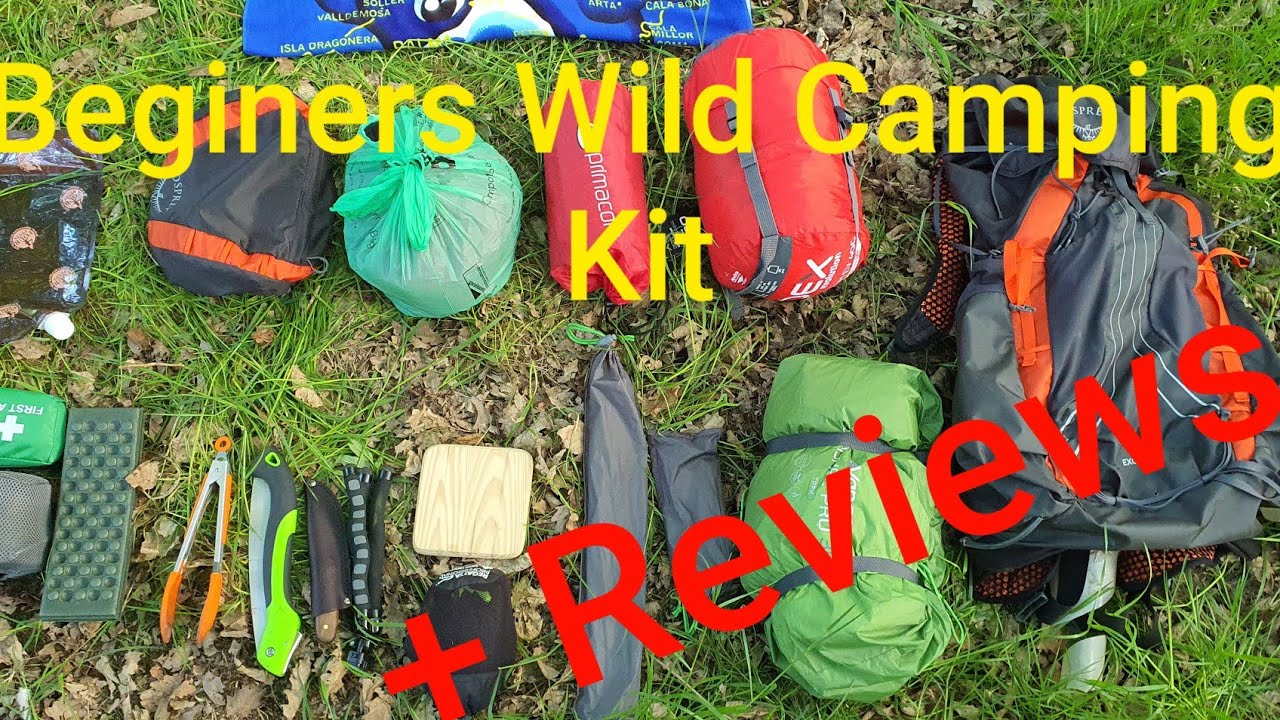 MY BEGINNERS WILD CAMPING KIT REVIEW - Camping Marie